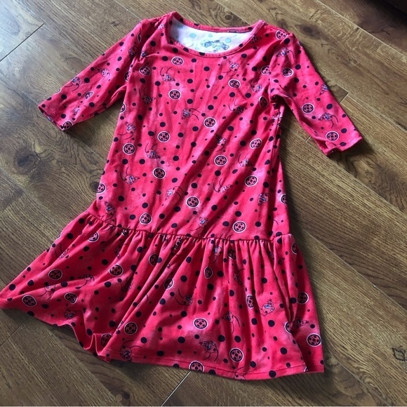 Miraculous | Dresses | Miraculous Red Lady Bug Dress In Size 66x | Poshmark